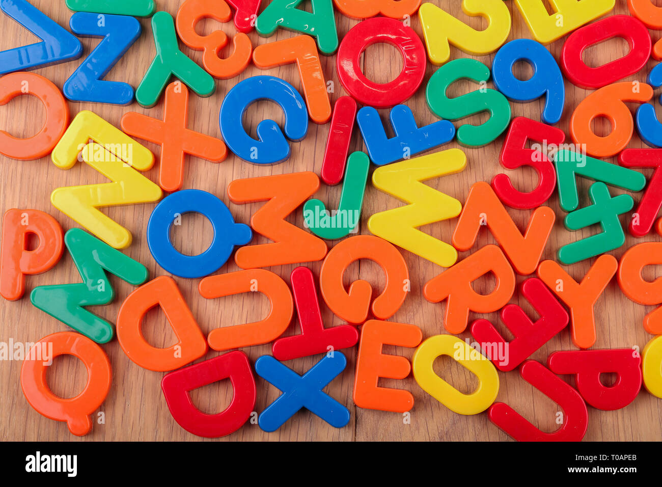 Logos with multicolored letters hi-res stock photography and images - Alamy