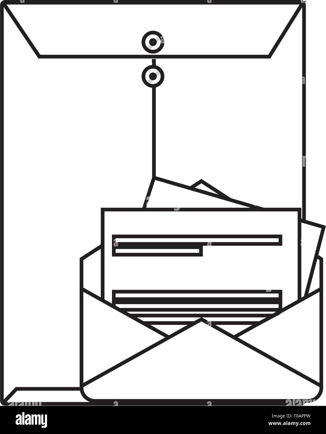 Manila envelope icon hi-res stock photography and images - Alamy