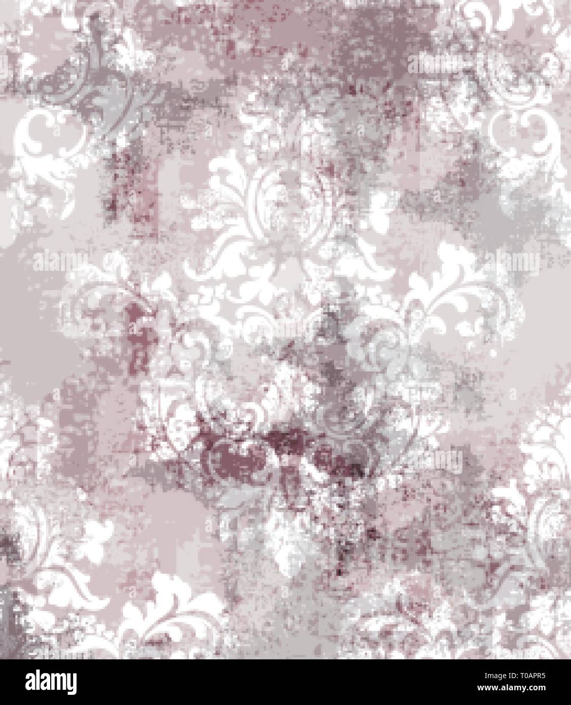 Baroque texture pattern Vector. Floral ornament decoration. Victorian ...