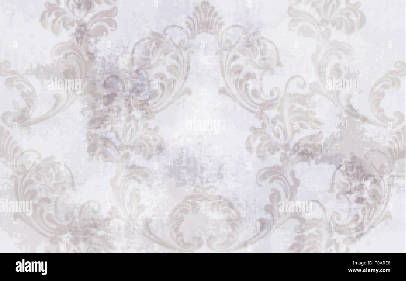 Baroque texture pattern Vector. Floral ornament decoration. Victorian ...