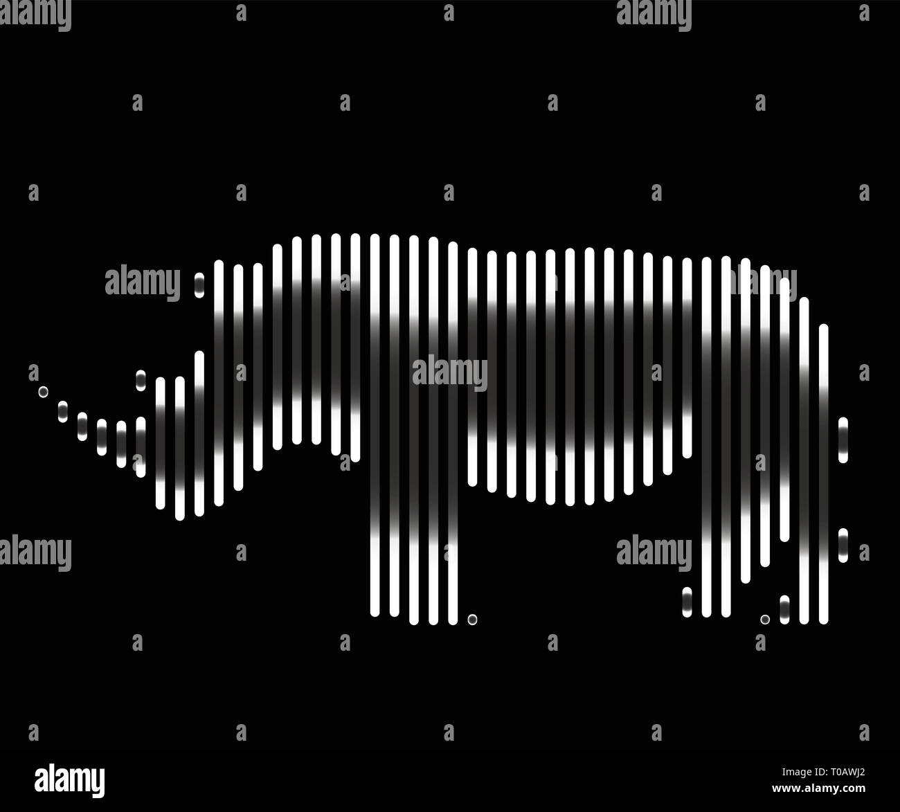 Rhino vector icon. Animal symbol- Vectorgrafik. Vector line image ...