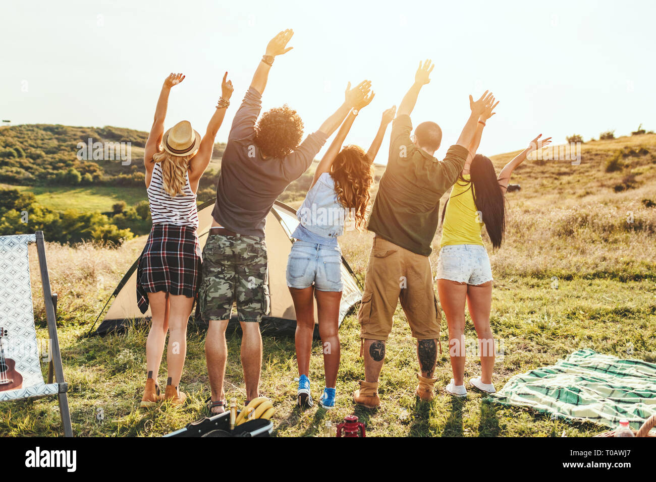 Happy People In Nature