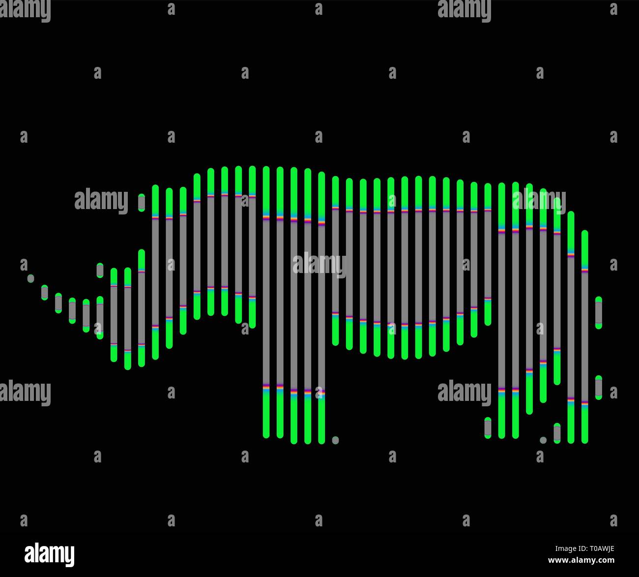 Rhino vector icon. Animal symbol- Vectorgrafik. Vector line image ...