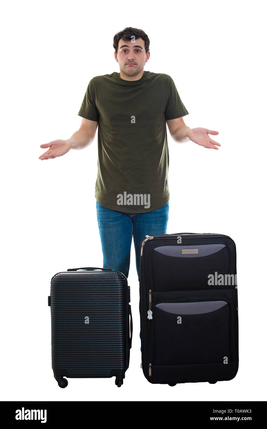 Portrait perplexed man Cut Out Stock Images & Pictures - Alamy