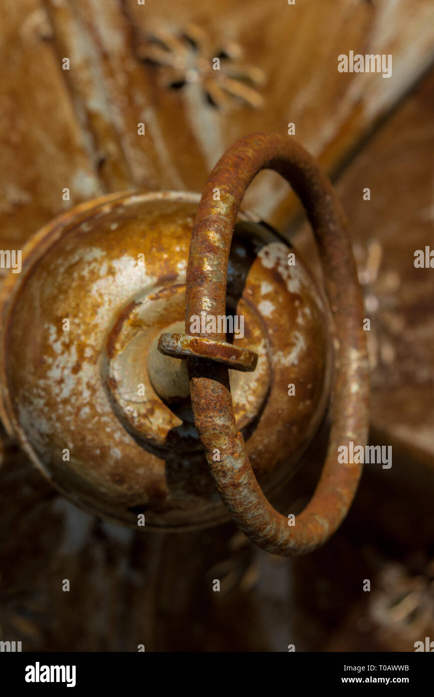 old and rusty door handle with background Stock Photo - Alamy