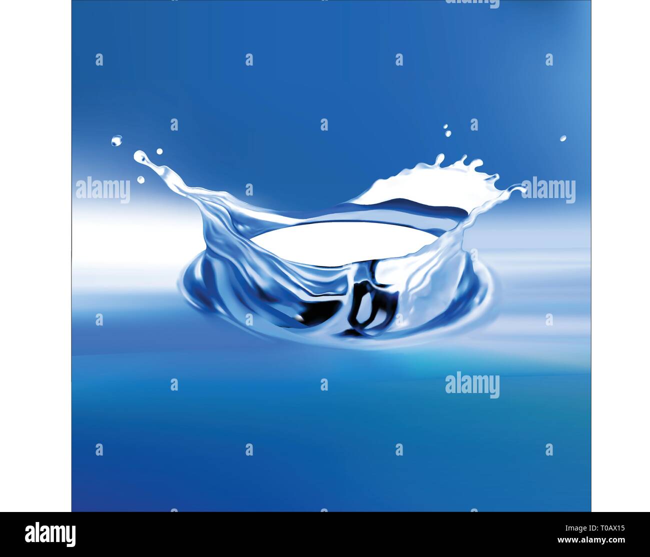 Blue water background ripple Stock Vector Images - Alamy