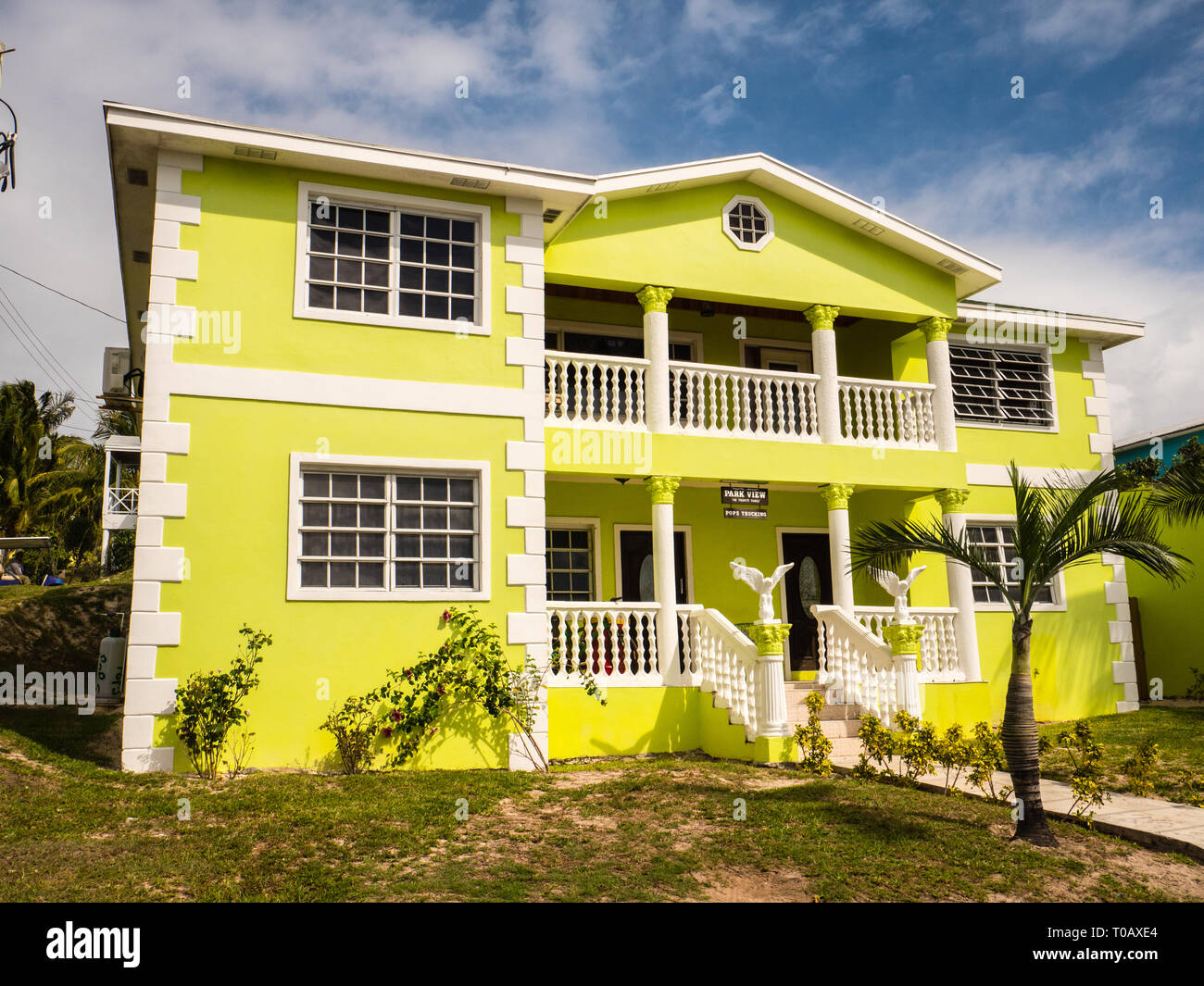 Lime Coloured House, Dunmore Town, Harbour Island, Eleuthera The ...