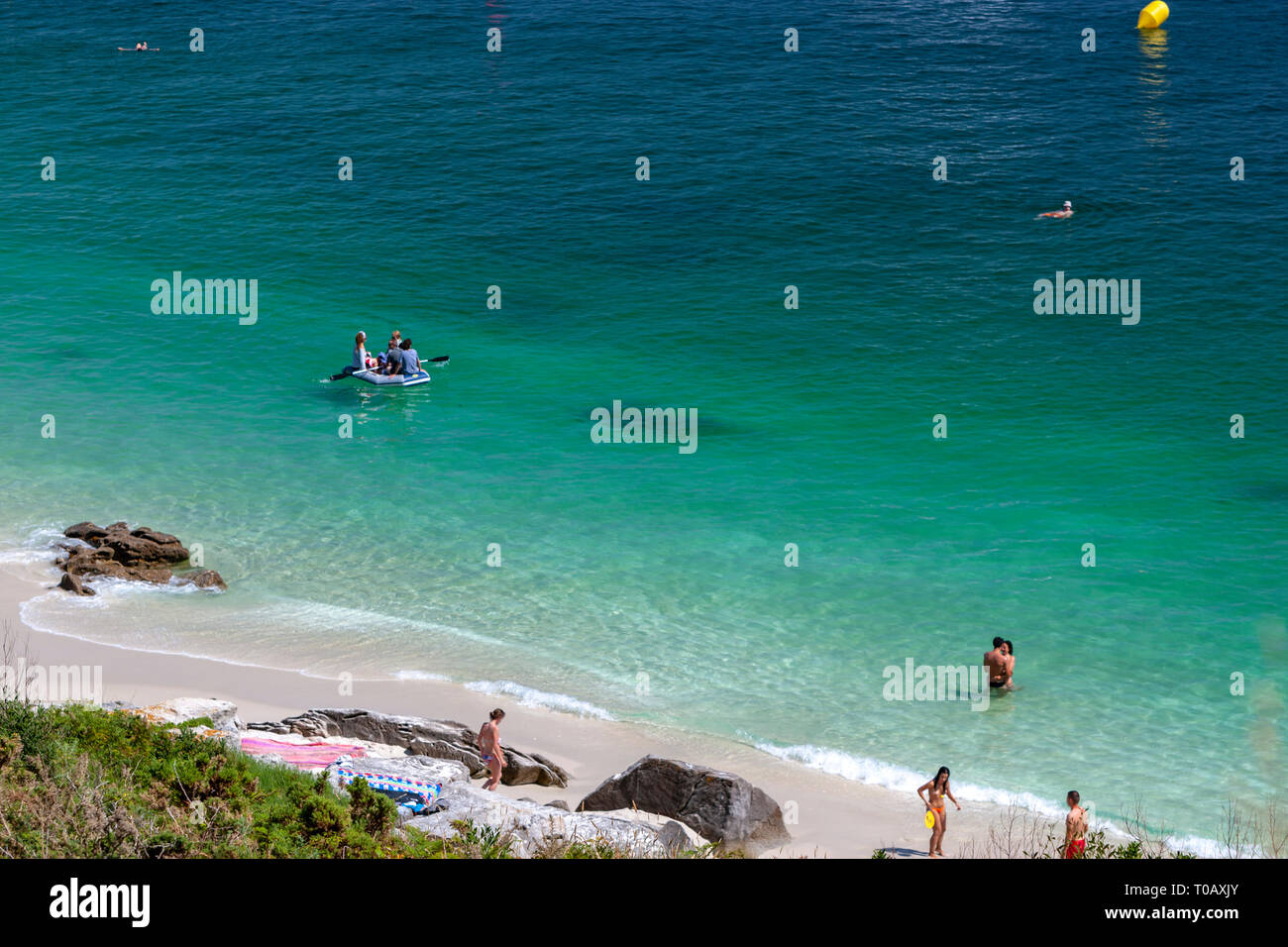 Playa de Rodas, picturesque crescent of fine white sand, turquoise ...