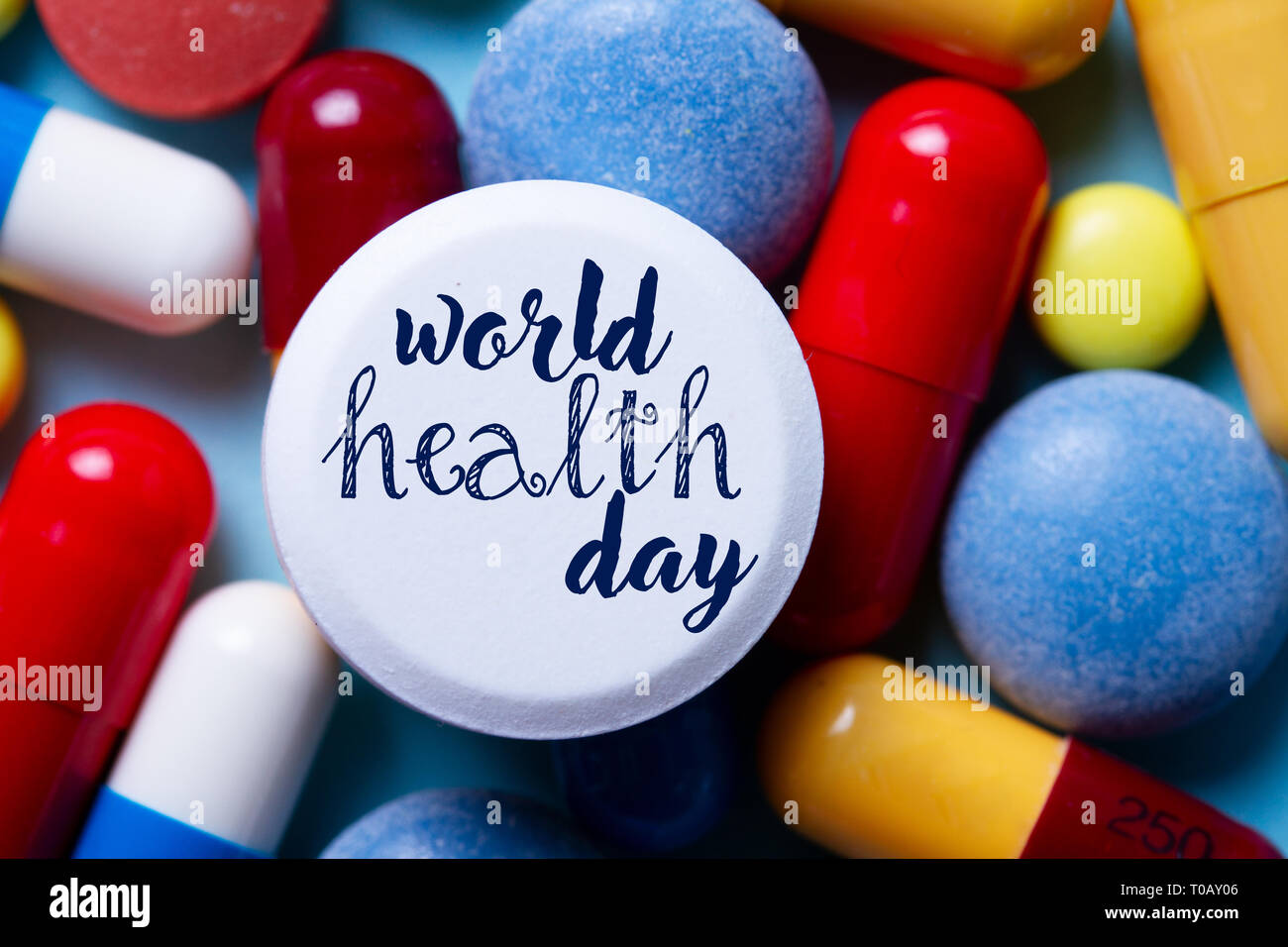 Pile of pills Stock Photo - Alamy