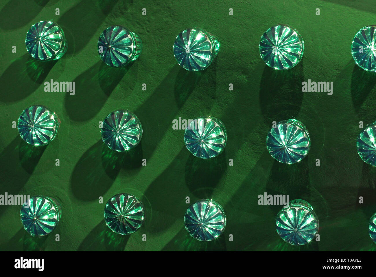 Fun Fair Carnival Green Lamps Bulbs Decorative Lights Stock Photo - Alamy