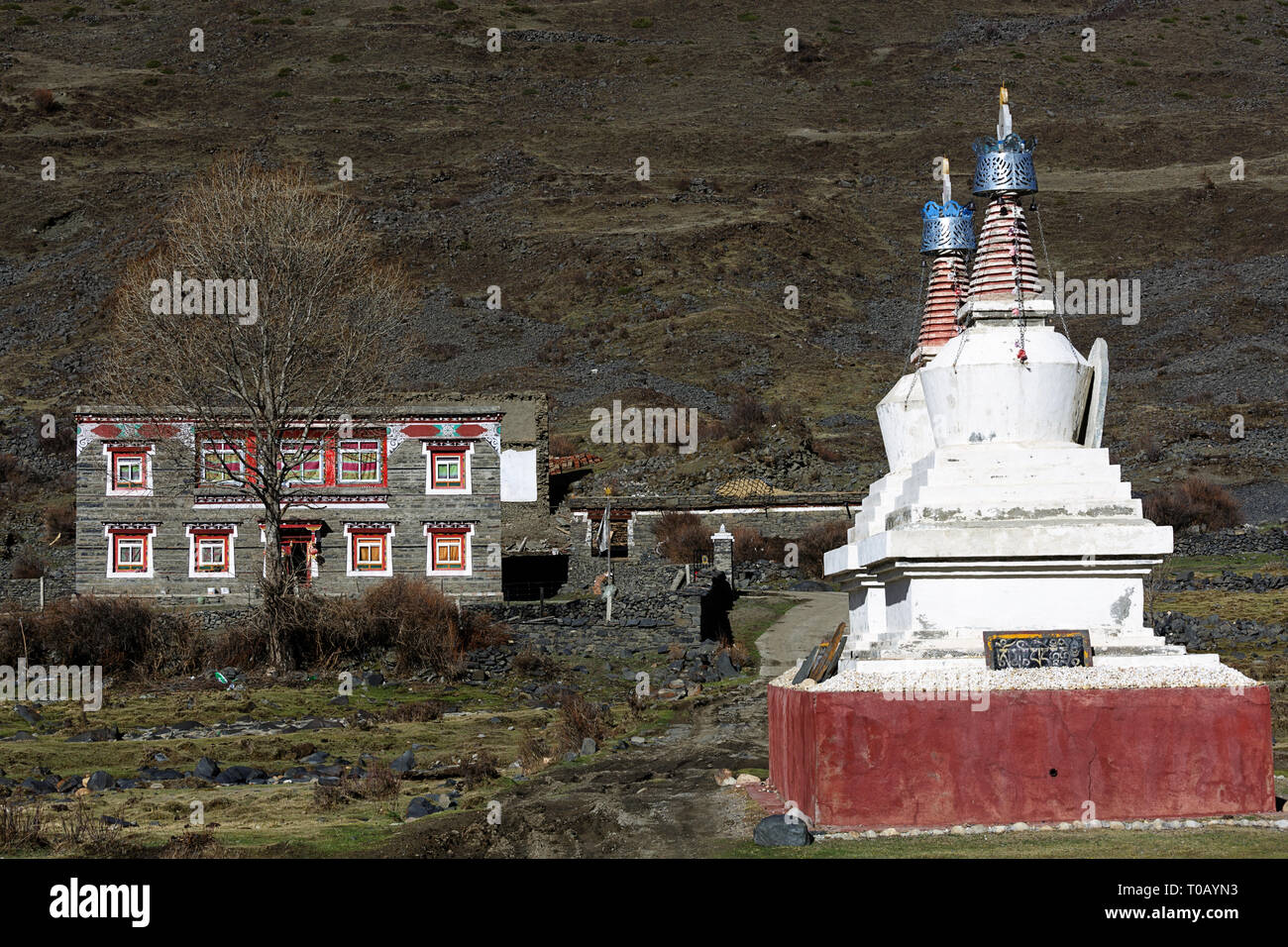 Traditional tibet house hi-res stock photography and images - Alamy