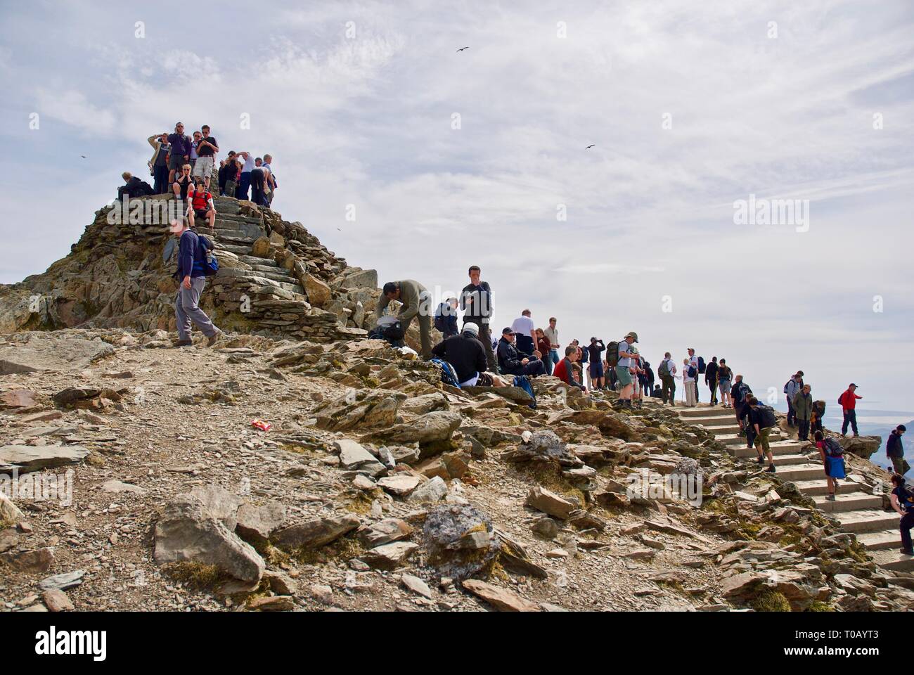 Summit of mount snowdon hi-res stock photography and images - Alamy