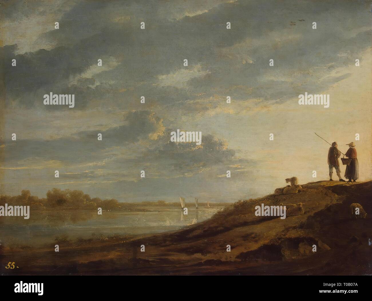 'Sunset over the River'. Holland, 1650s. Dimensions: 78,5x53 cm. Museum ...