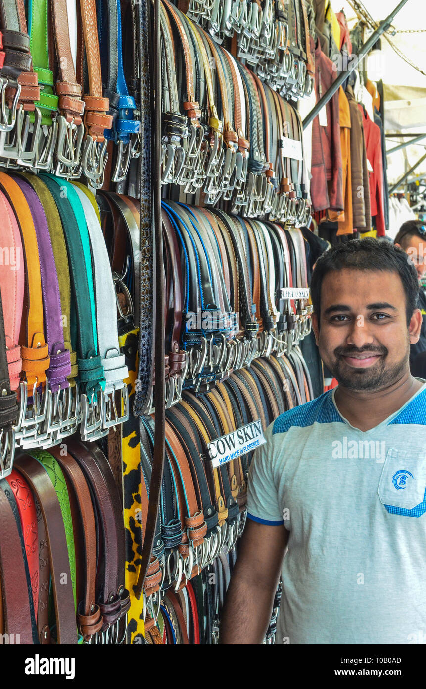 shopkeeper poses for a shot at his stall Stock Photo - Alamy