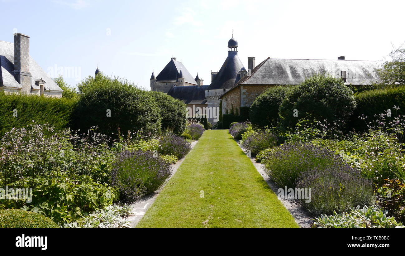 Chateau de Touffou, Bonnes, France Stock Photo - Alamy