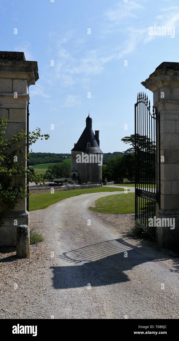 Chateau de Touffou, Bonnes, France Stock Photo - Alamy