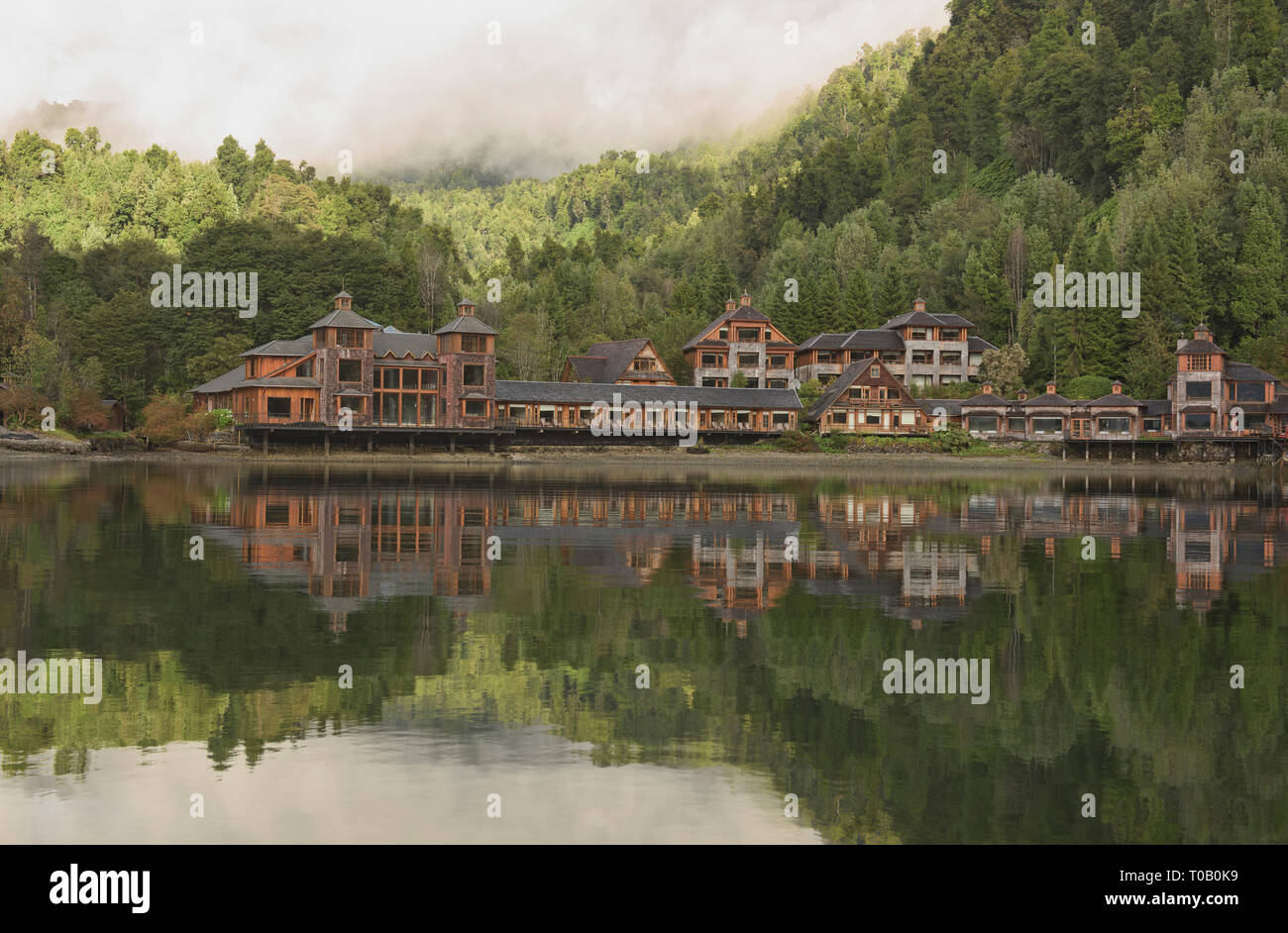 The gorgeous Puyuhuapi Lodge in the Ventisquero Sound, Patagonia, Aysen ...
