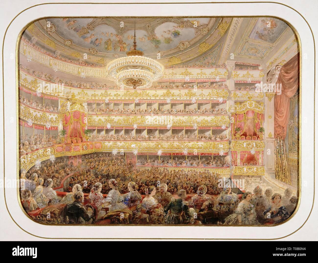 'Performance in the Mikhailovsky Theatre in St.Petersburg'. Russia ...