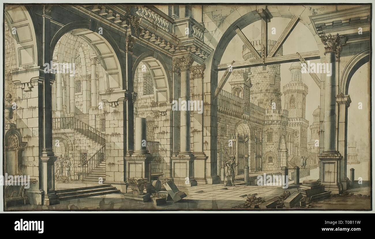'View of Prison with Ruins in the Foreground'. Italy, Between 1720 and ...