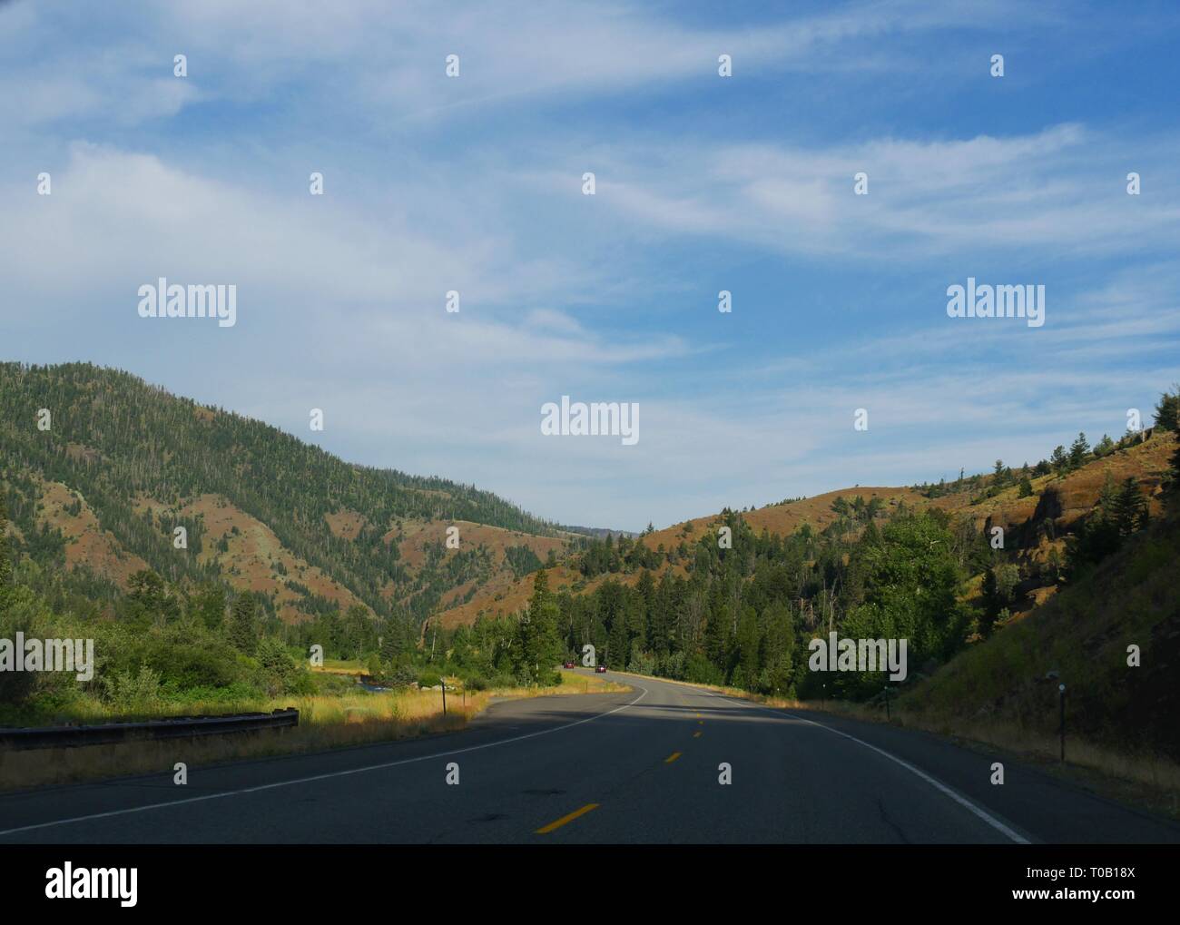 Driving around yellowstone park hi-res stock photography and images - Alamy