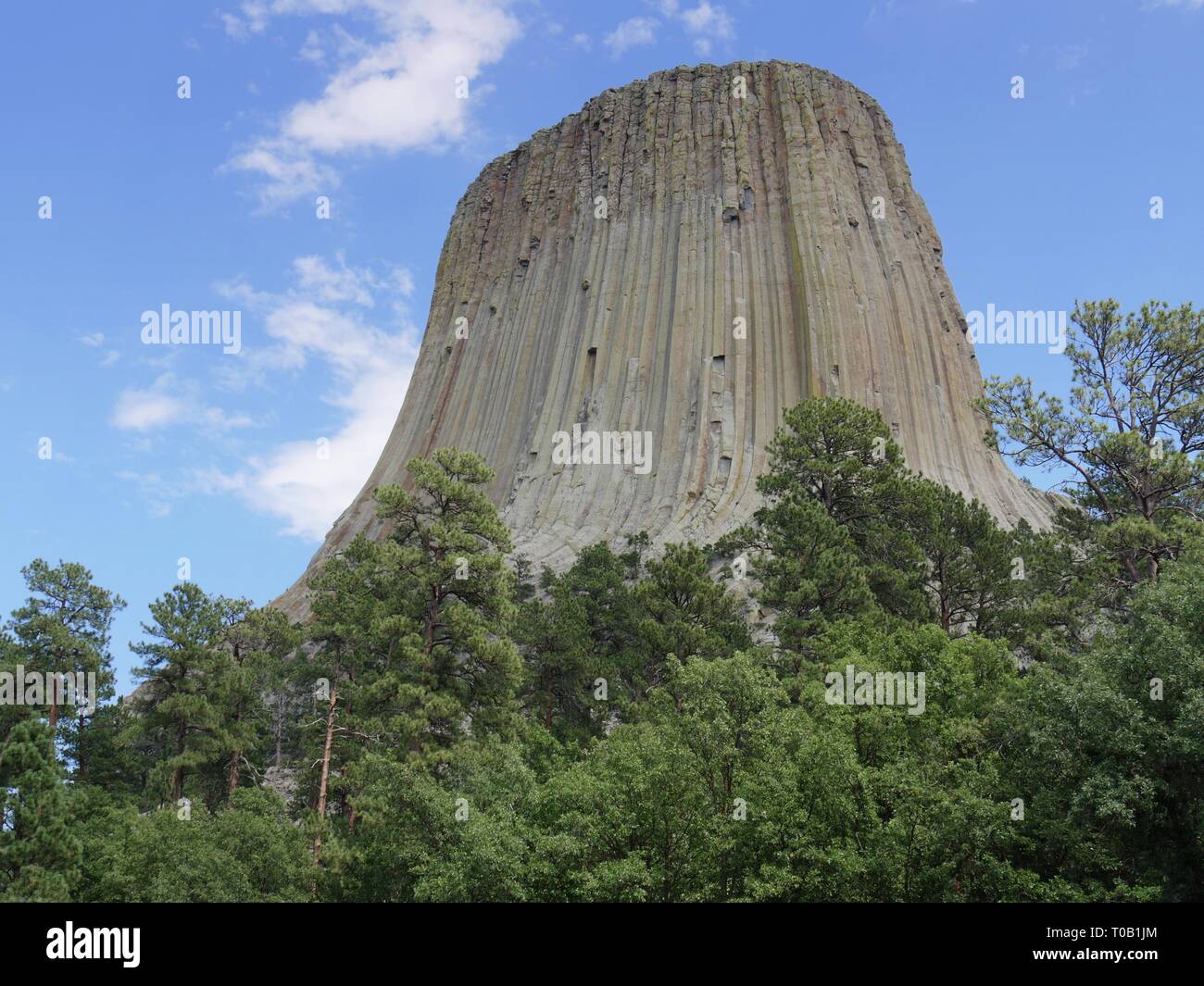 Beautiful landscape and green prairie grass at Badlands National Park ...