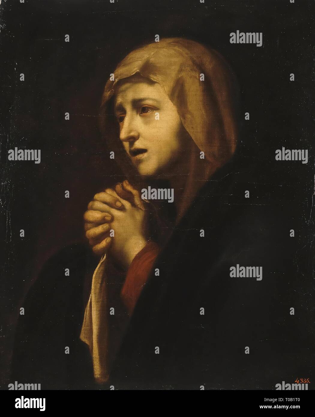'The Virgin Mary Mourning'. Spain, 17th century. Dimensions: 74x60,5 cm ...