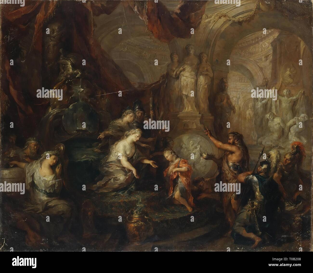 'Education of a Prince. Allegory'. Germany, First half of 18th century ...