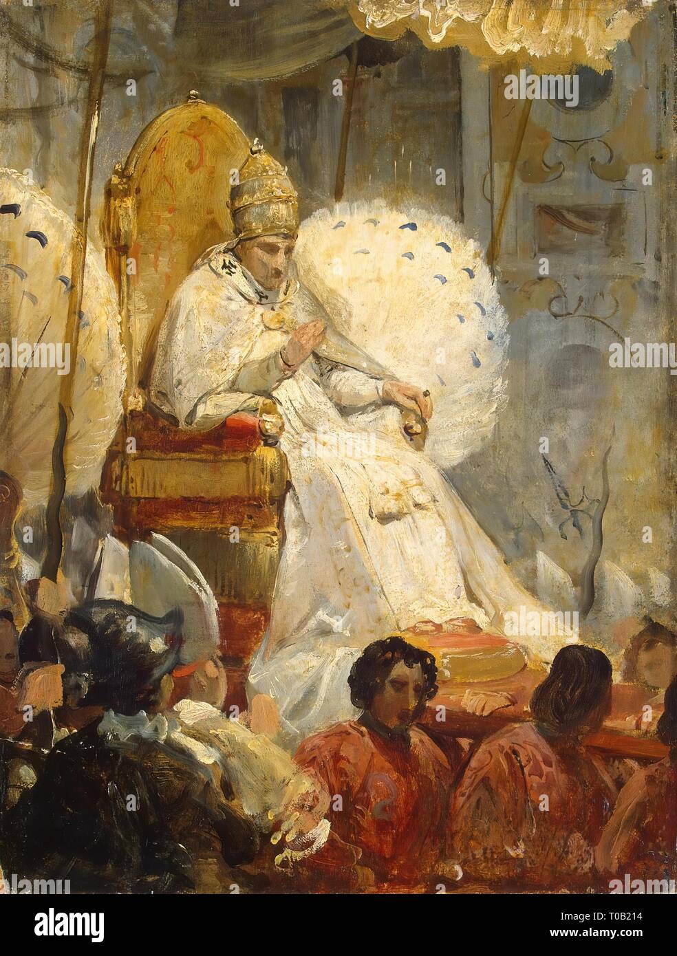 'Ceremonial Carrying of Pope Pius VIII into the St Peter Cathedral in ...