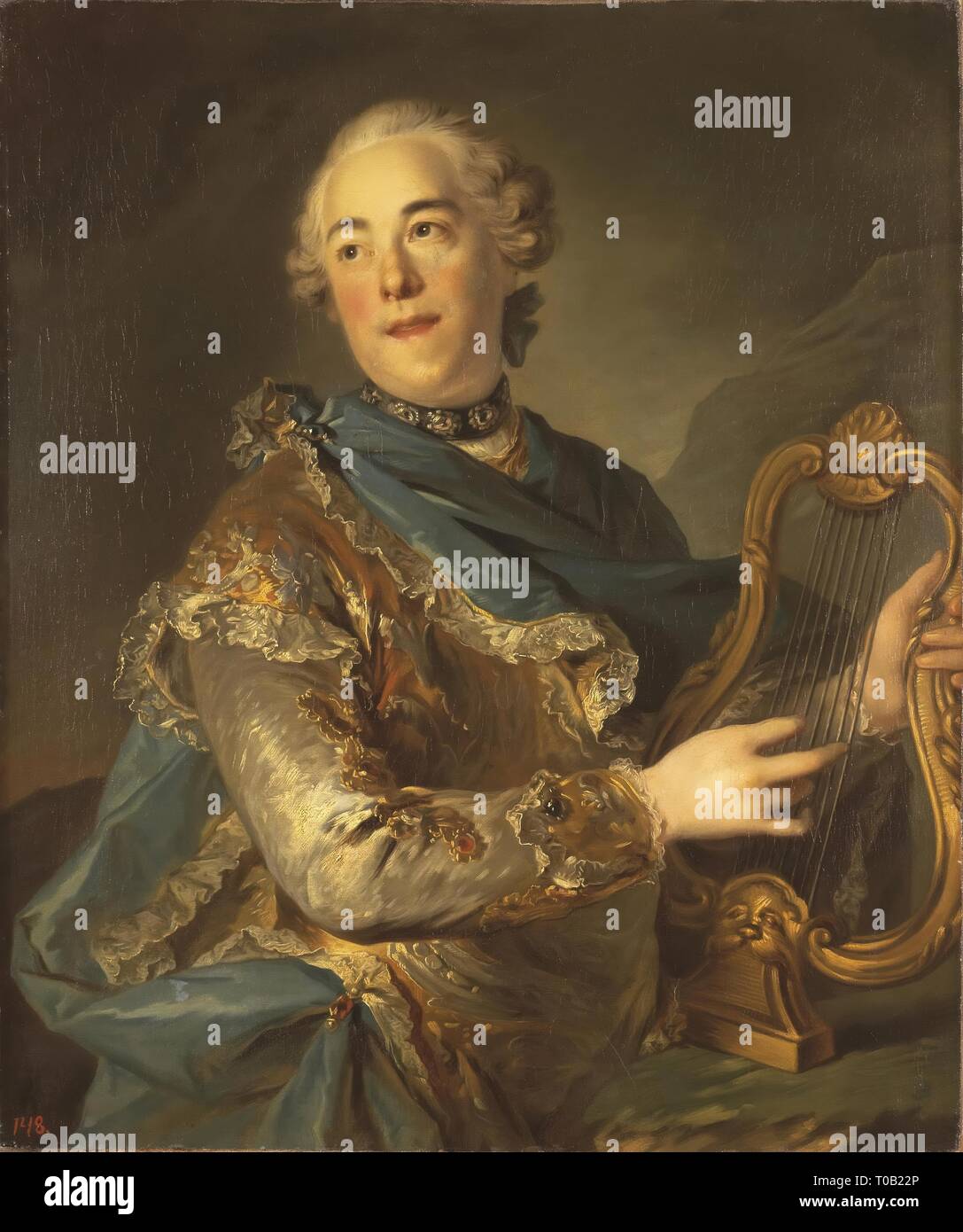 'Portrait of Actor as Apollo'. France, 1755. Dimensions: 82x72 cm ...
