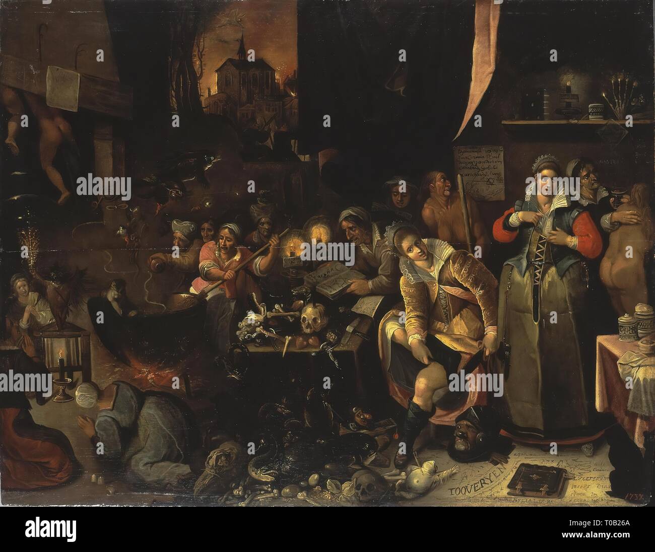 'Witches' Kitchen'. Flanders, 1606. Dimensions: 54,5x66,5 cm. Museum ...