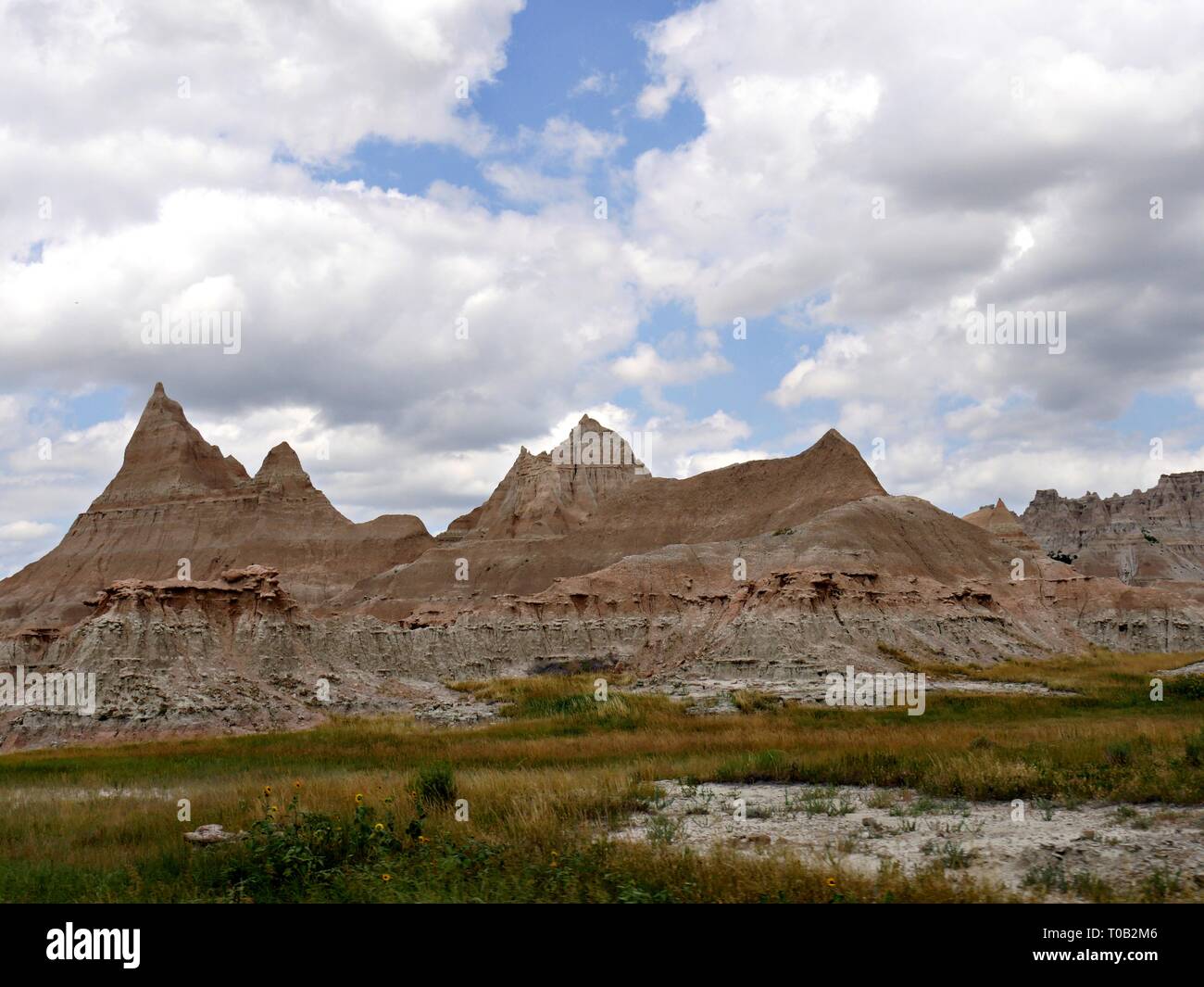 Dramatic landscape of Badlands National Park in South Dakota, USA Stock ...