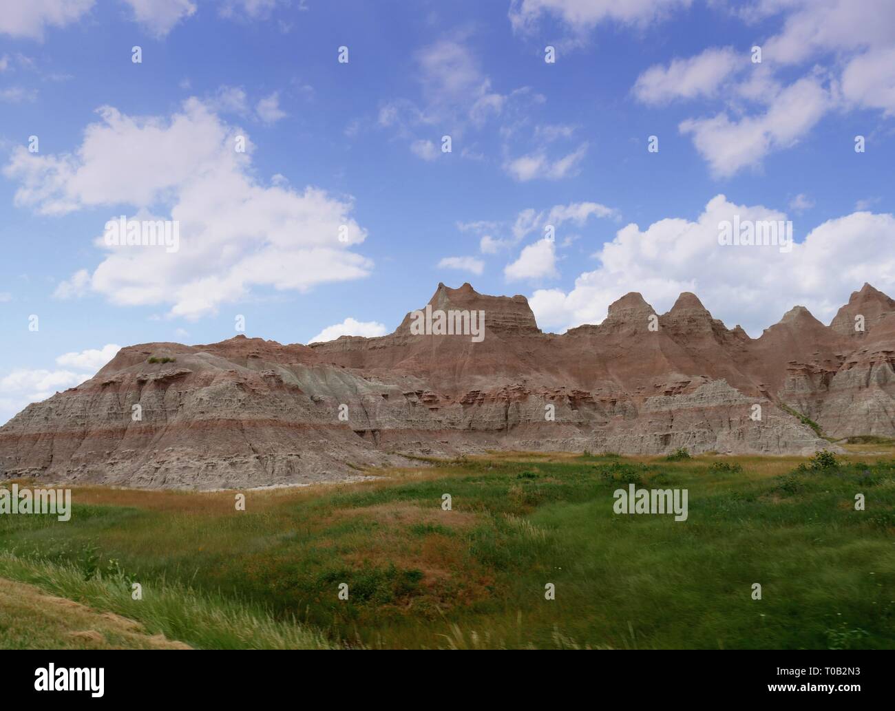 Stunning colors of layered rock formations and stunning landscape of ...