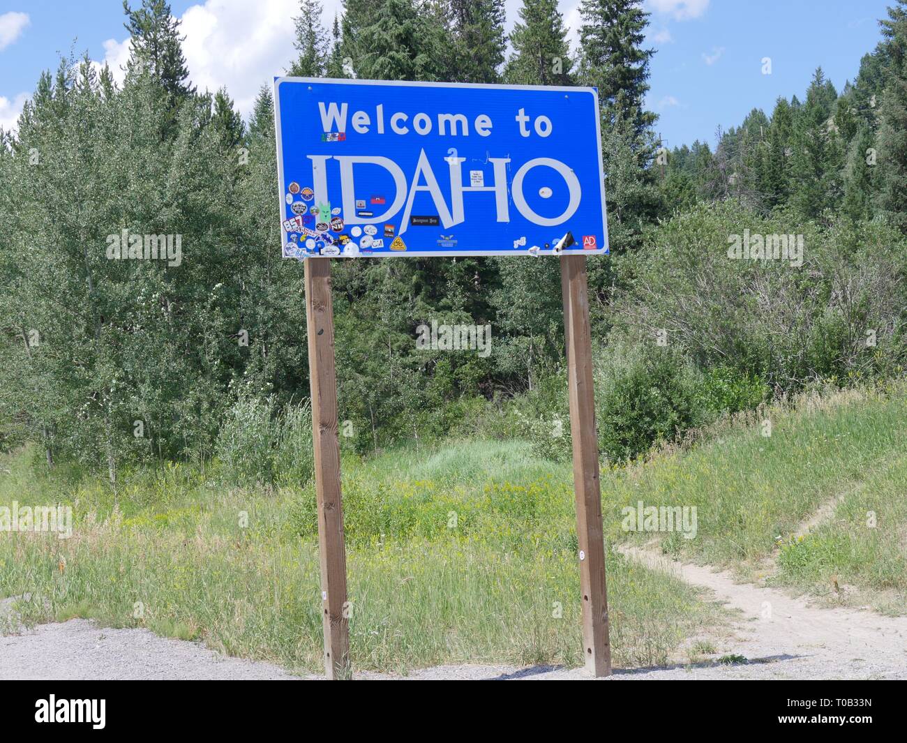 Welcome to idaho sign hi-res stock photography and images - Alamy