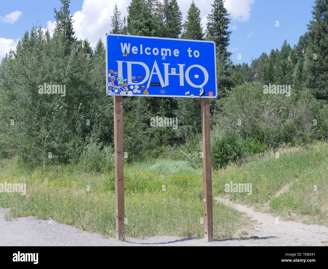 Idaho welcome sign hi-res stock photography and images - Alamy
