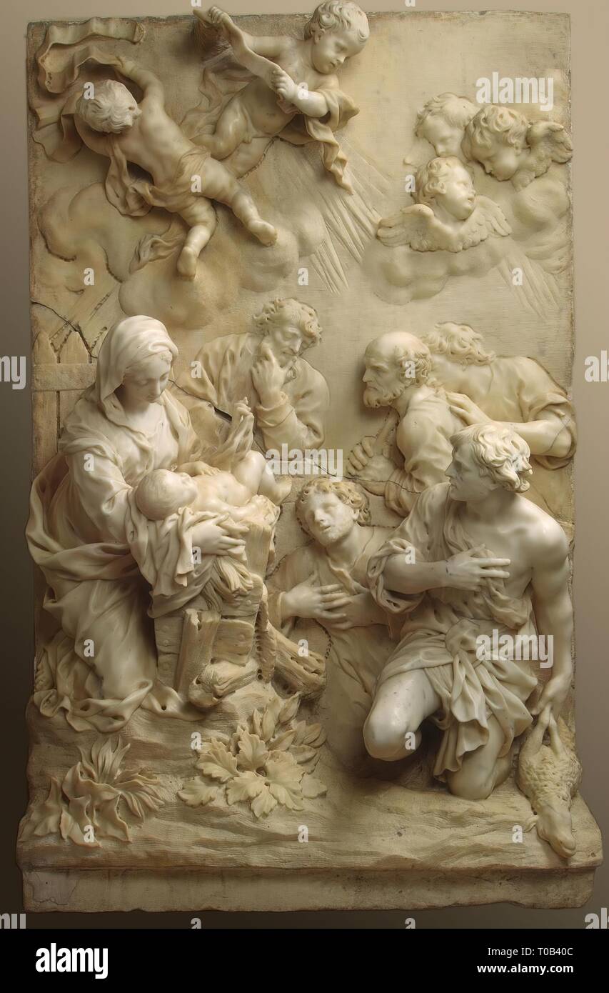 'Adoration of the Shepherds'. Italy, Circa 1675. Dimensions: 135,0x86,0 ...