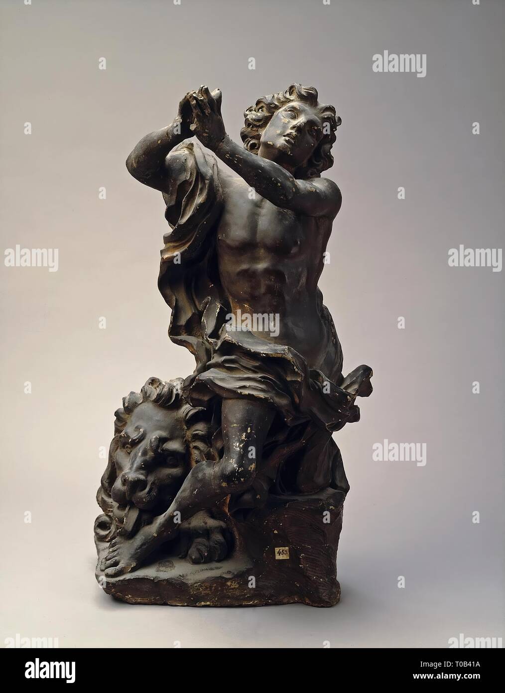 'St Daniel with a Lion'. Italy. Dimensions: height: 60,0 cm. Museum ...