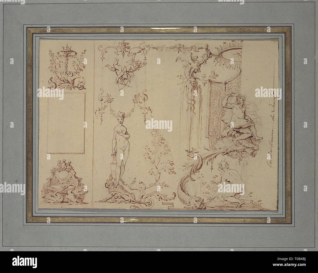'Sketch of a Scenery: The Birth of Venus'. France, Circa 1715-1718 ...