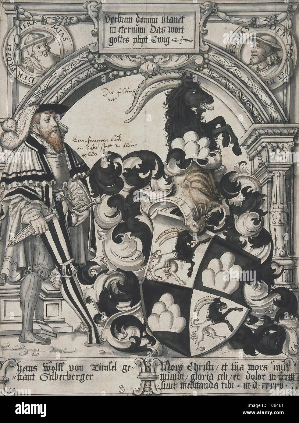 'Design of a Stained-Glass Panel with the Coat of Arms of Hans von ...