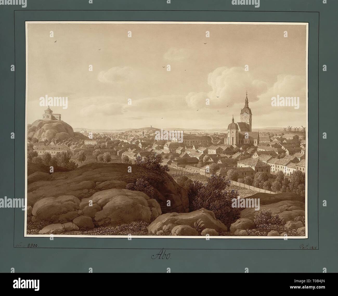 'View of Abo with a Cathedral'. Germany, 1822. Dimensions: 32,3x42,5 cm ...