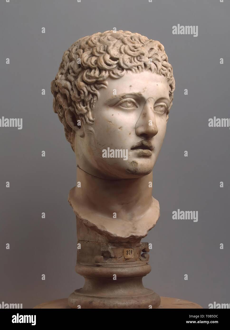 'Head of an Athlete'. Roman copy after the Greek original of the 4th ...