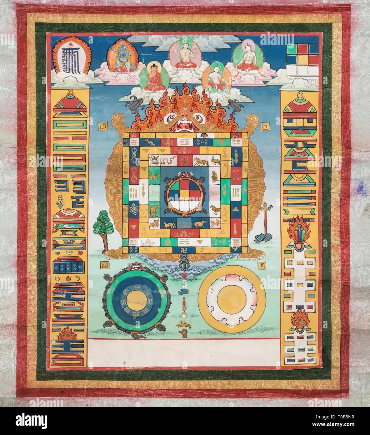 'Calendar'. China, 19th century. Dimensions: 25x20,5 cm. Museum: State ...