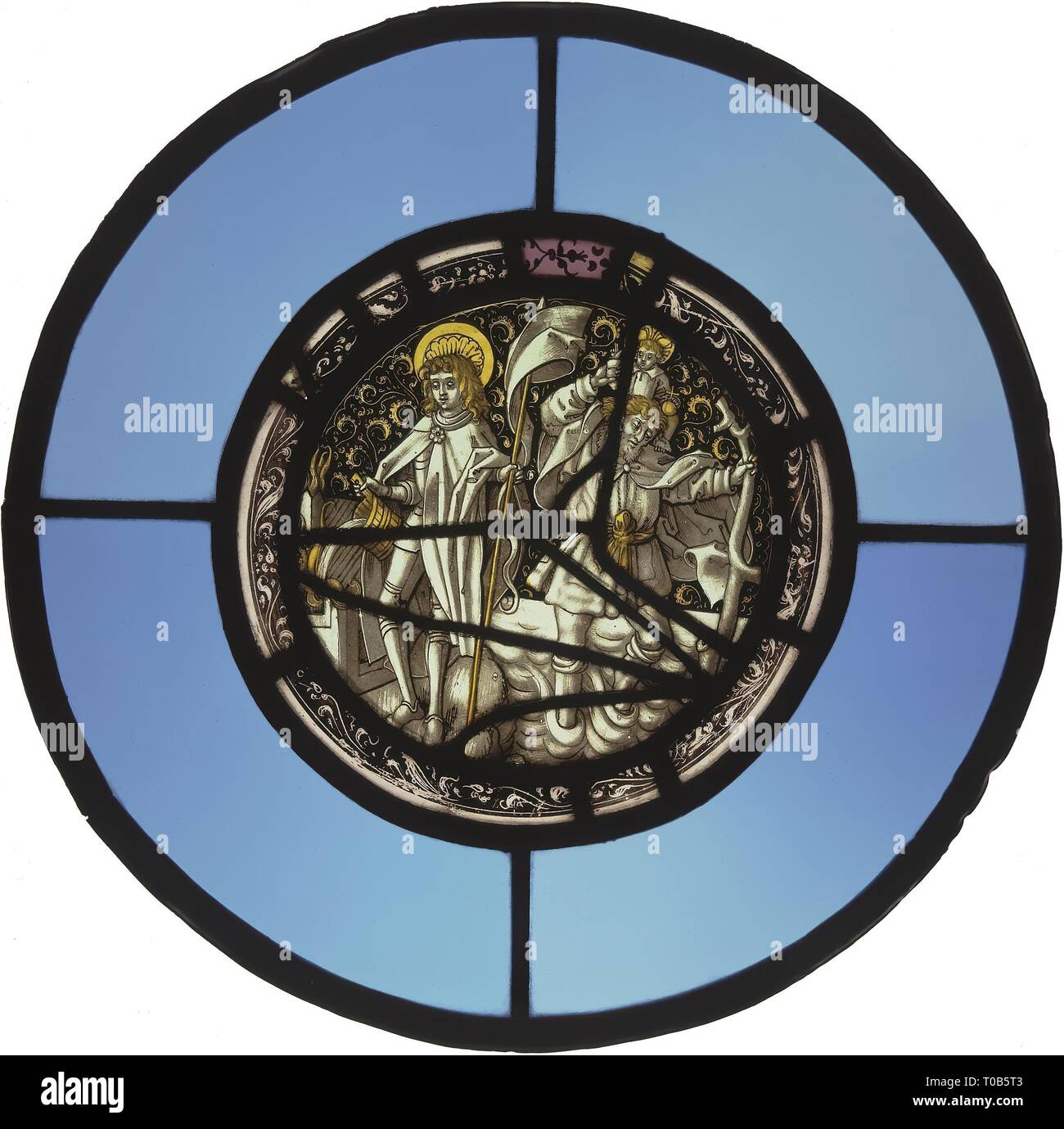 '"Sts Christopher and Florian"'. Germany, Augsburg, Circa 1500 ...