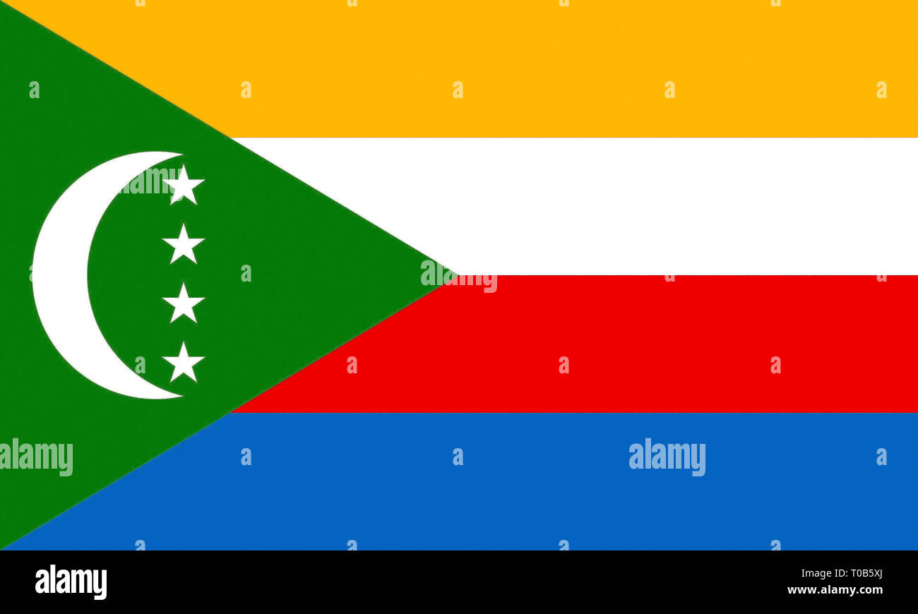 Flag of the Union of the Comoros Stock Photo - Alamy