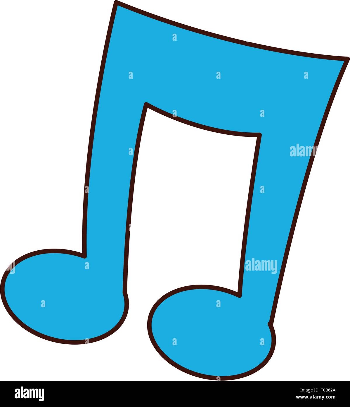 Music note cartoon symbol Stock Vector Image & Art - Alamy