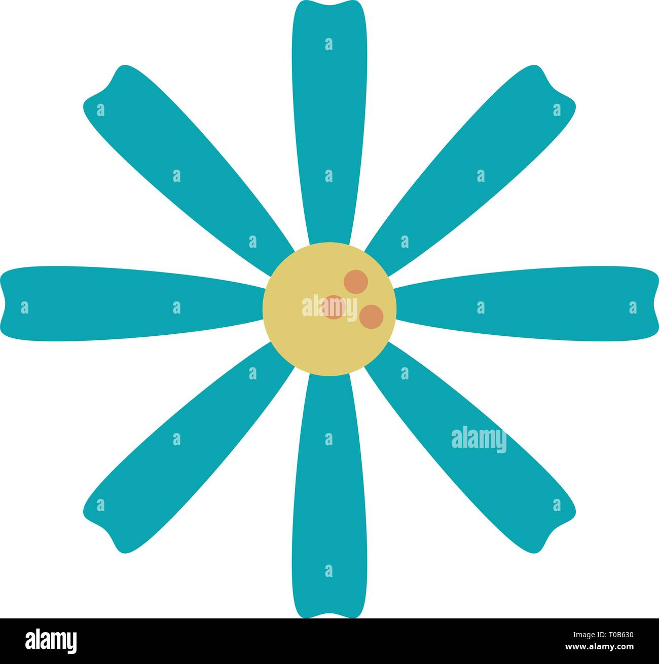 Beautiful flower cartoon isolated Stock Vector Image & Art - Alamy