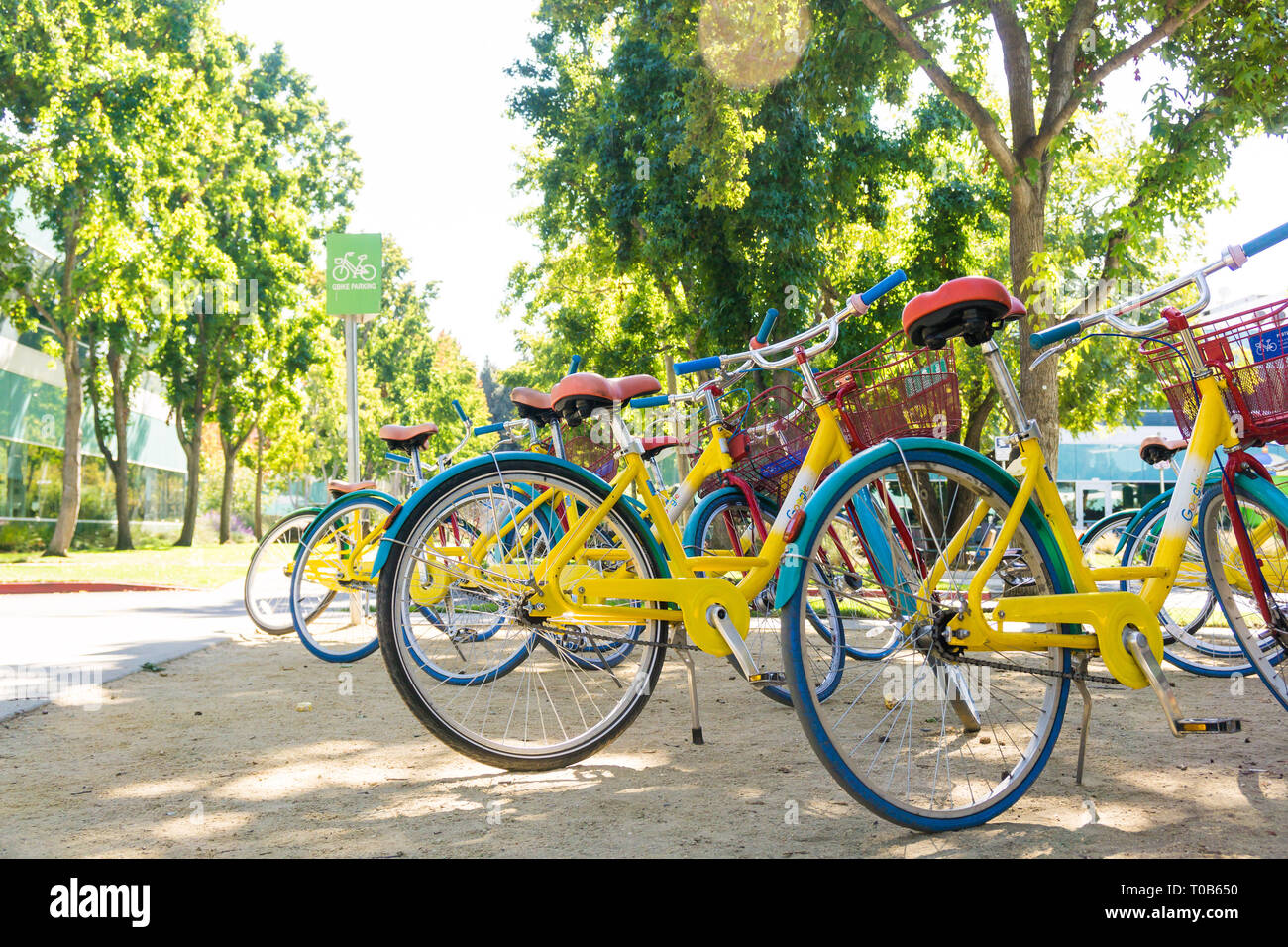 The Google Complex (Charleston Campus) at Mountain View, California ...