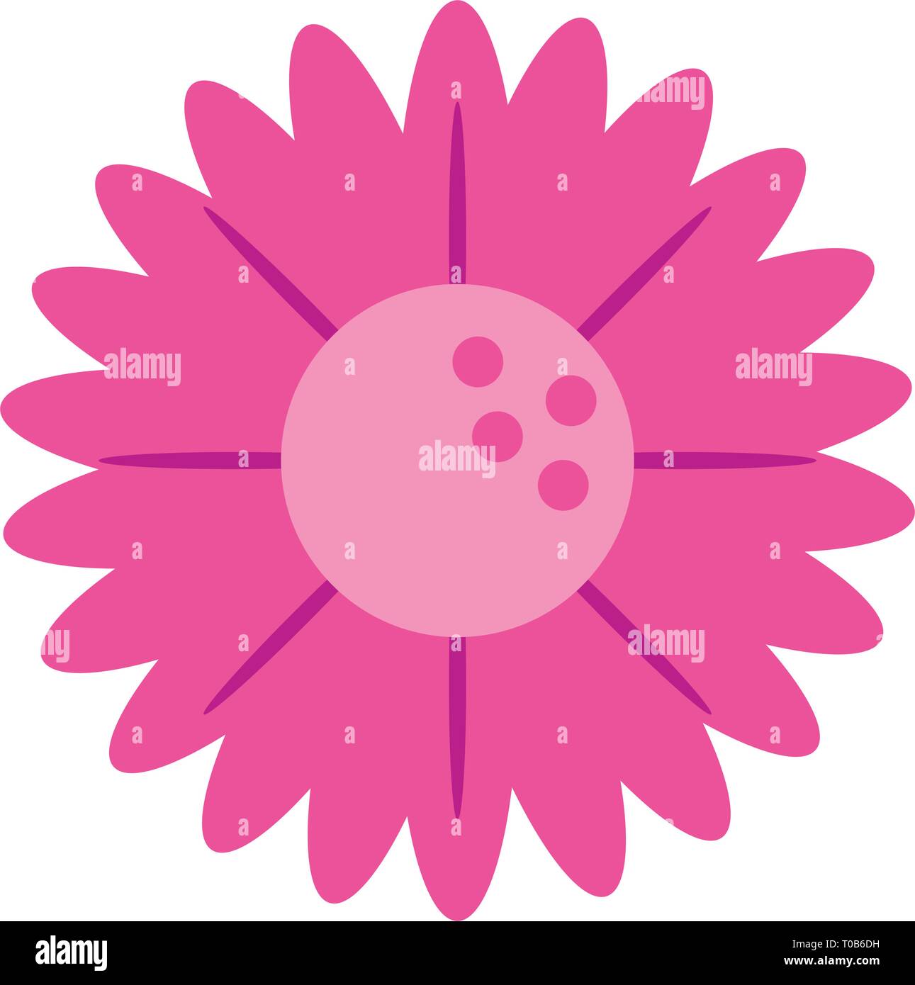Beautiful flower cartoon isolated Stock Vector Image & Art - Alamy