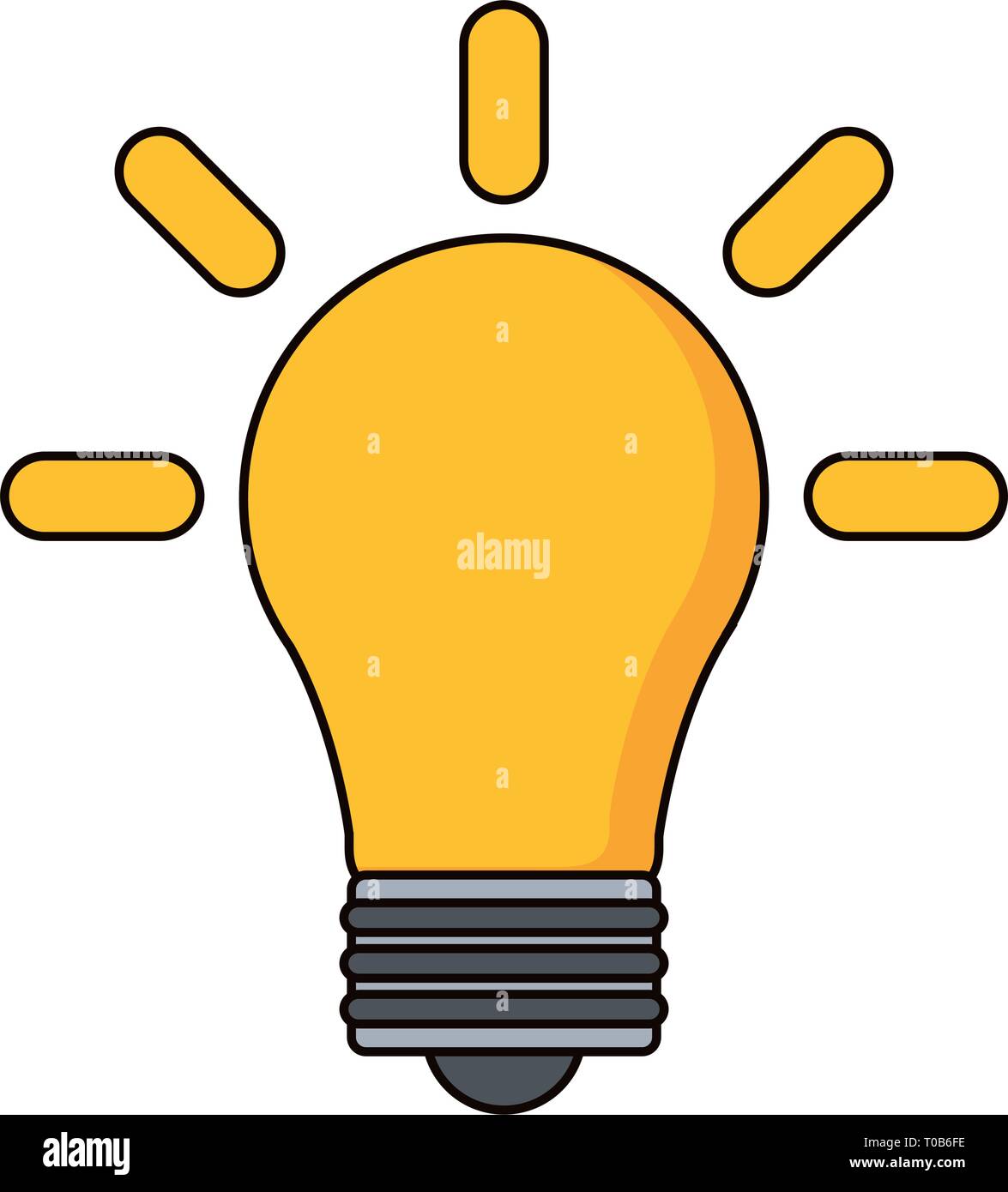 Bulb light symbol isolated Stock Vector Image & Art - Alamy