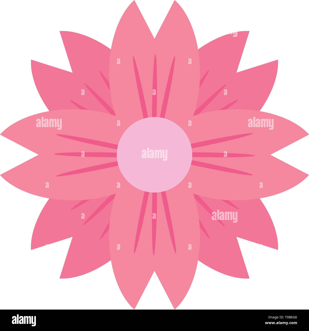 Beautiful flower cartoon isolated Stock Vector Image & Art - Alamy