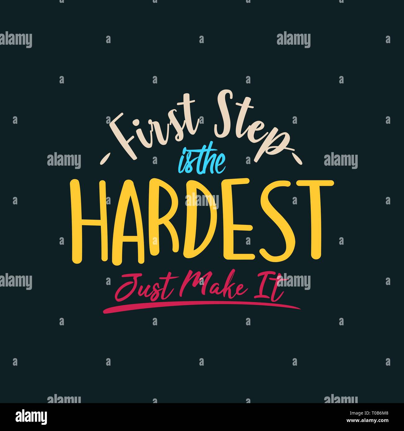 First step is the hardest hi-res stock photography and images - Alamy